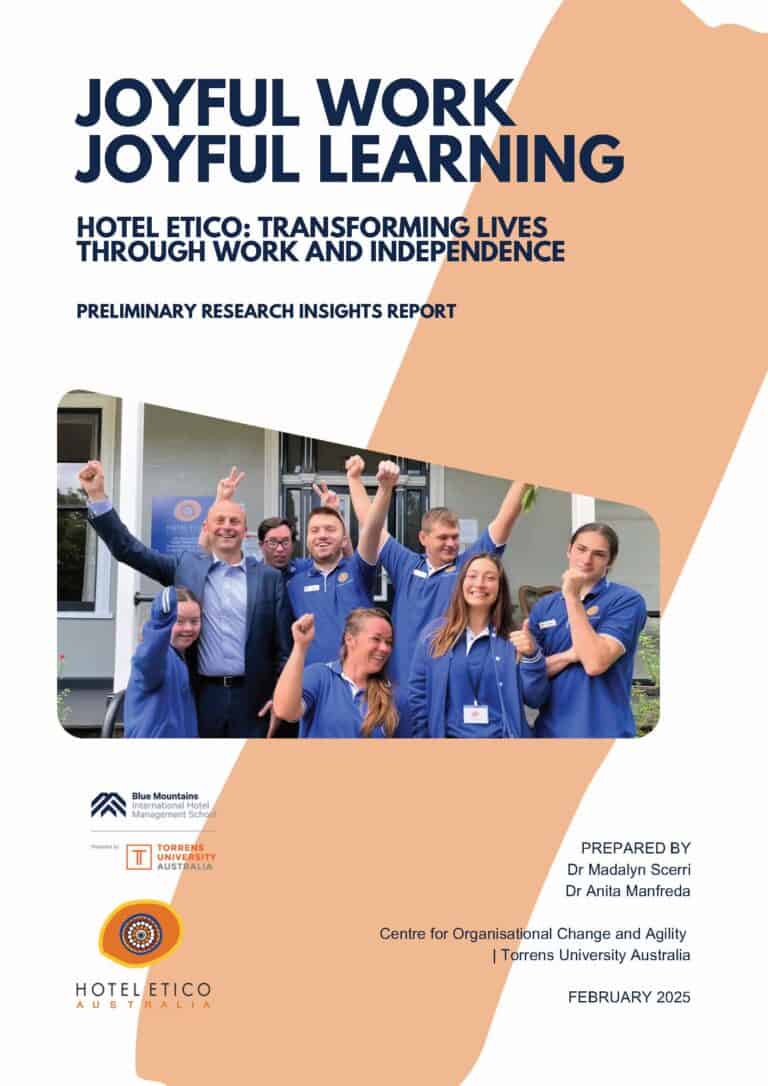 Joyful Work, Joyful Learning - Hotel Etico Australia